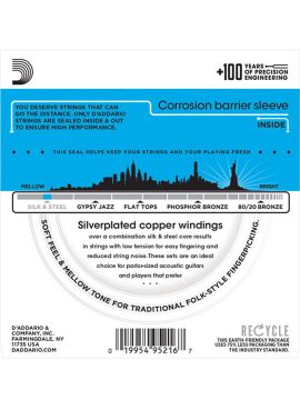 D'Addario EJ40 Silk & Steel Folk, 11-47 | BigTone