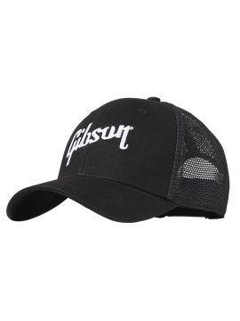 Gibson Black Trucker Snapback Hat | BigTone